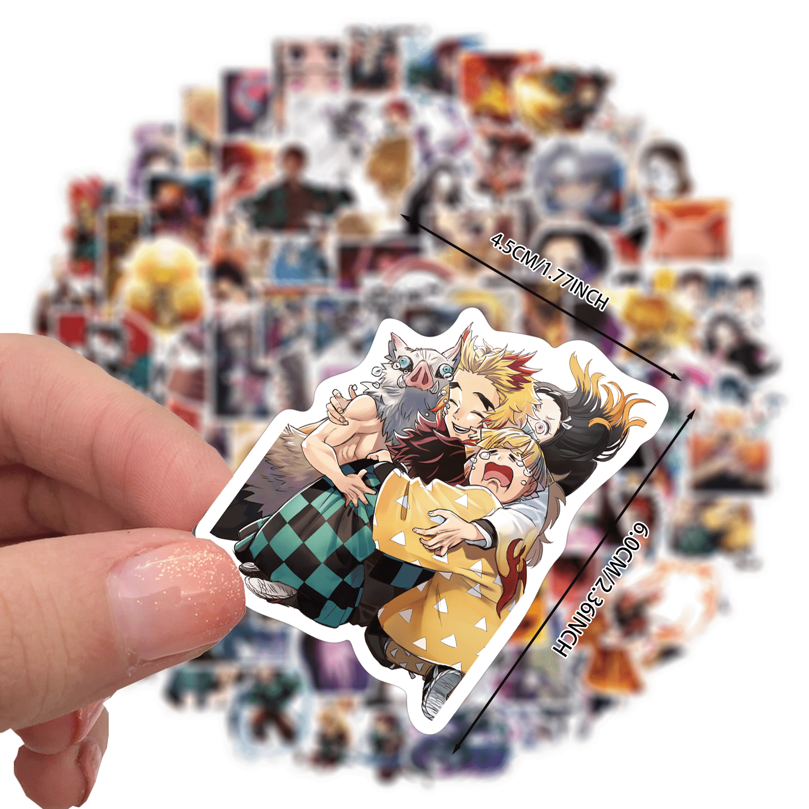 50pcs Aniplex Officially Licensed Slayer Mugen Ressha-Hen Sticker Mixed ...