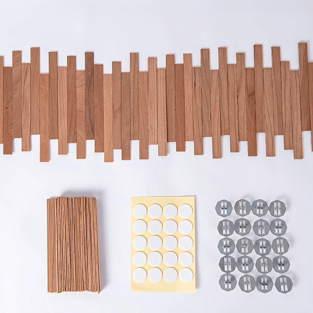 Conjunto De 200 Pavios De Madeira Para Velas, Pavios Para Fazer Velas Em Madeira De Cerejeira ...