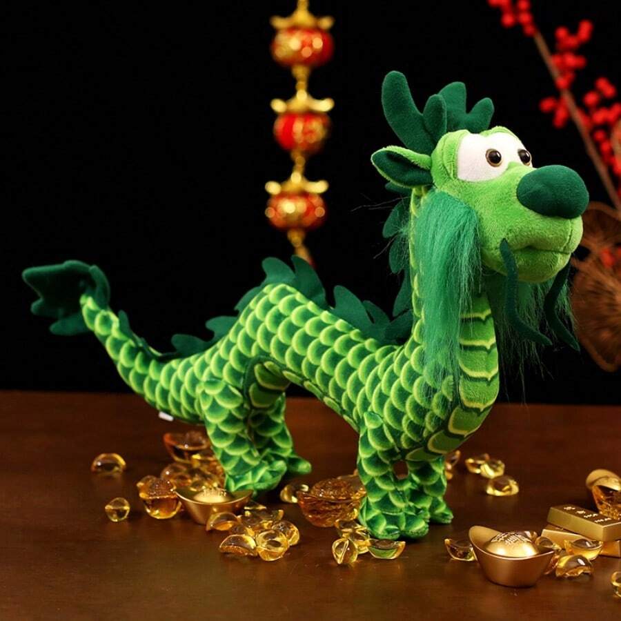Newly Designed Lifelike Chinese Dragon Plush Toy - 2024 Zodiac Animal ...