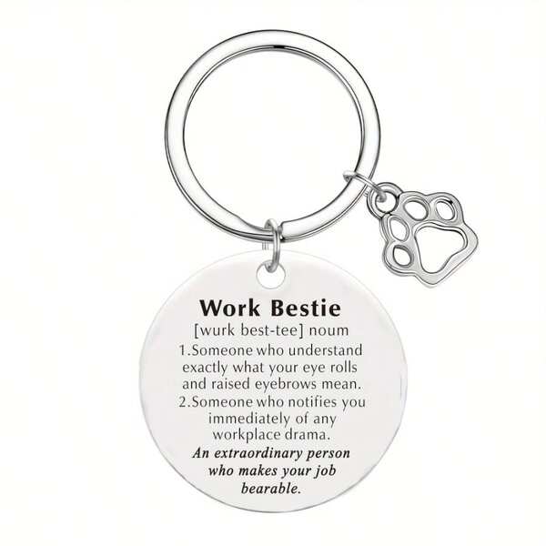 1pc Work Bestie Keychain Gifts For Coworker Friend Colleague | SHEIN EUQS