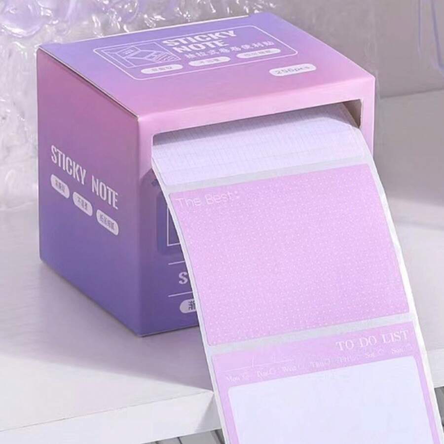 1pc 256 Sheets Colorful Pull-Out Sticky Notes For Office Memo Reminders ...