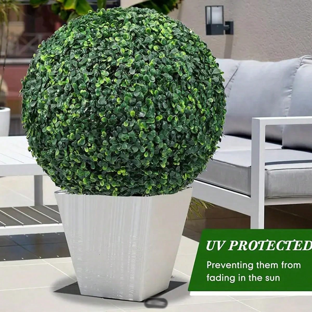 1pc Topiary Ball Artificial Outdoor Boxwood Balls Topiary Lifelike ...