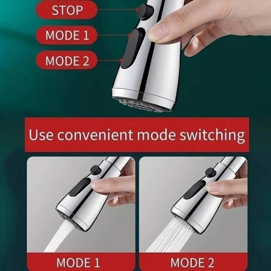 1pc Kitchen Faucet Extender, Anti-Splash Device, Universal Swivel Joint ...