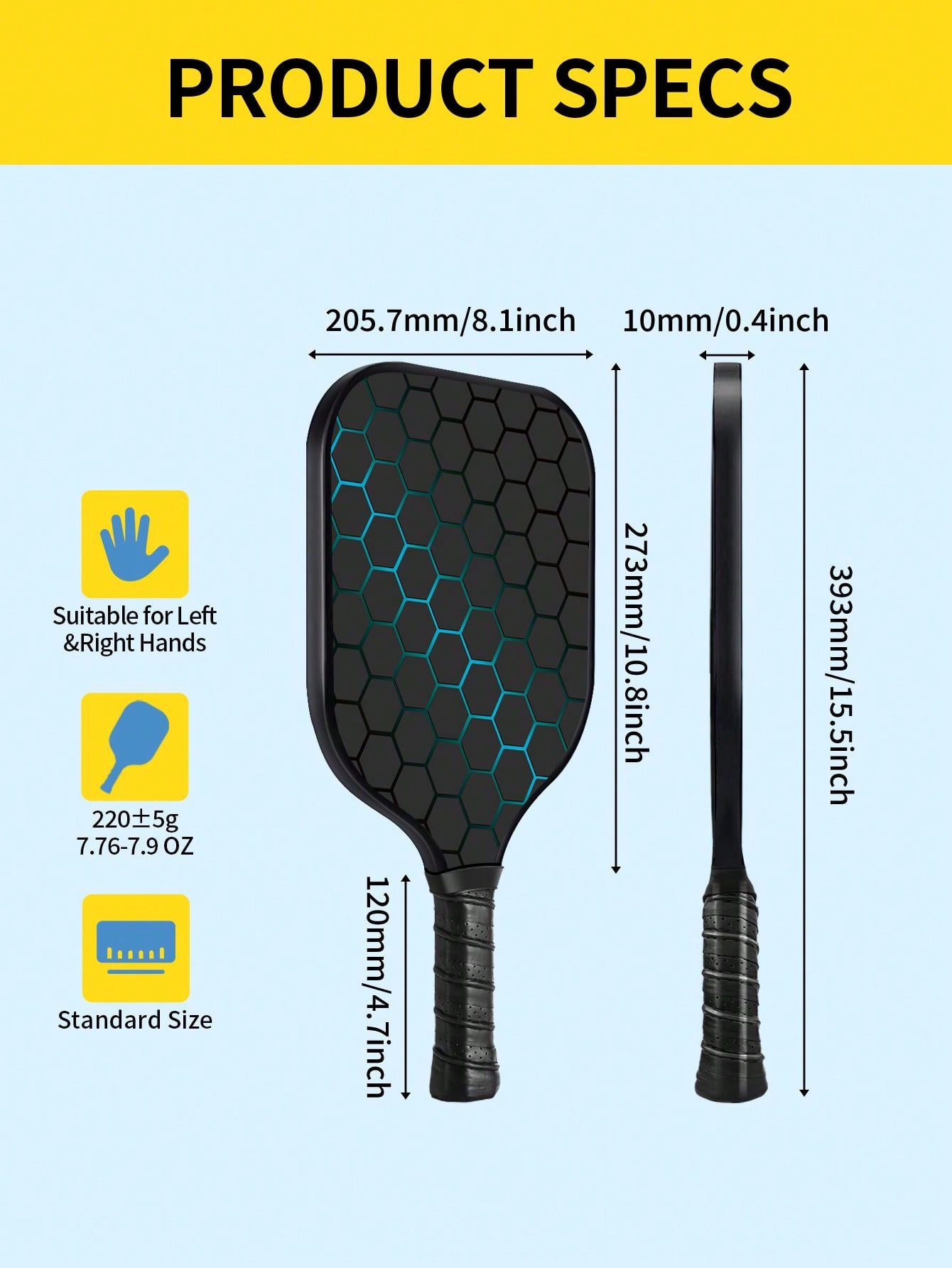 Panelsound PS-XK03 Pickleball Paddles, USAPA Approved Lightweight ...