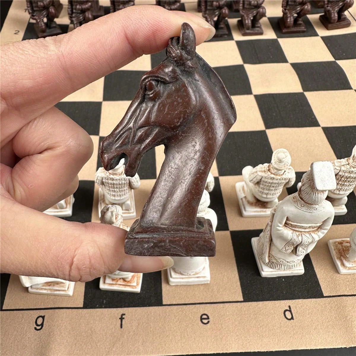 Large Size Creative 3d Terracotta Warriors Chess Set With Distressed ...