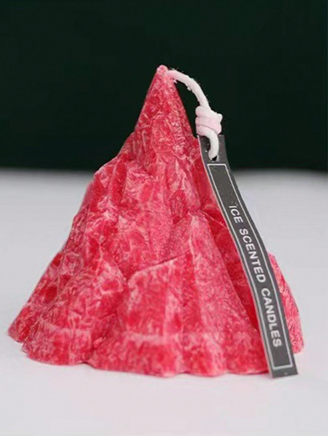 1pc Volcano Candle With Ice Flower Pattern, Nordic Style, Featuring Ice ...