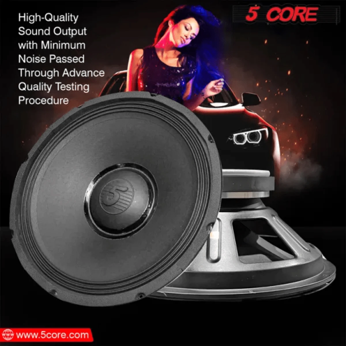 15 Inch Subwoofer Replacement PRO DJ Speaker Sub Woofer Loudspeaker ...