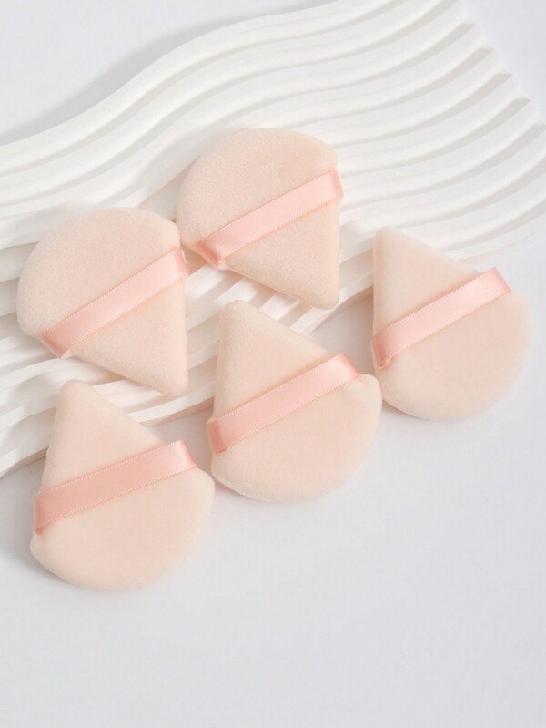 10pcs Triangle Shaped Velvet Makeup Sponge Puff, Design For Contouring ...