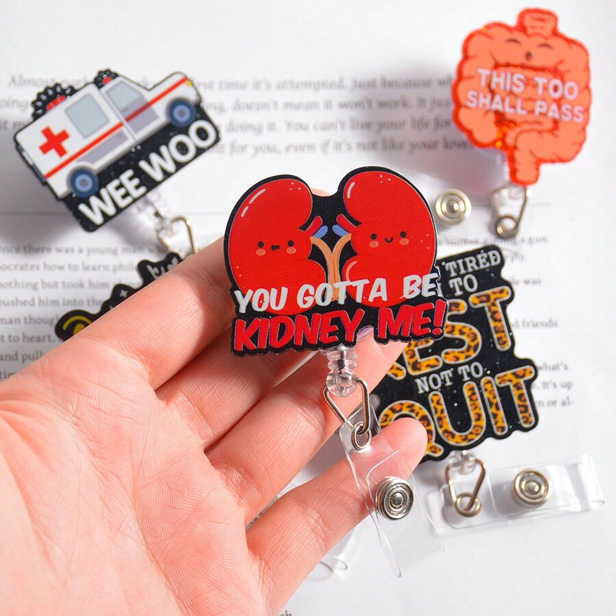 1pc Doctor Nurse Teacher Ambulance Kidney Intestine Stomach Id Card For ...