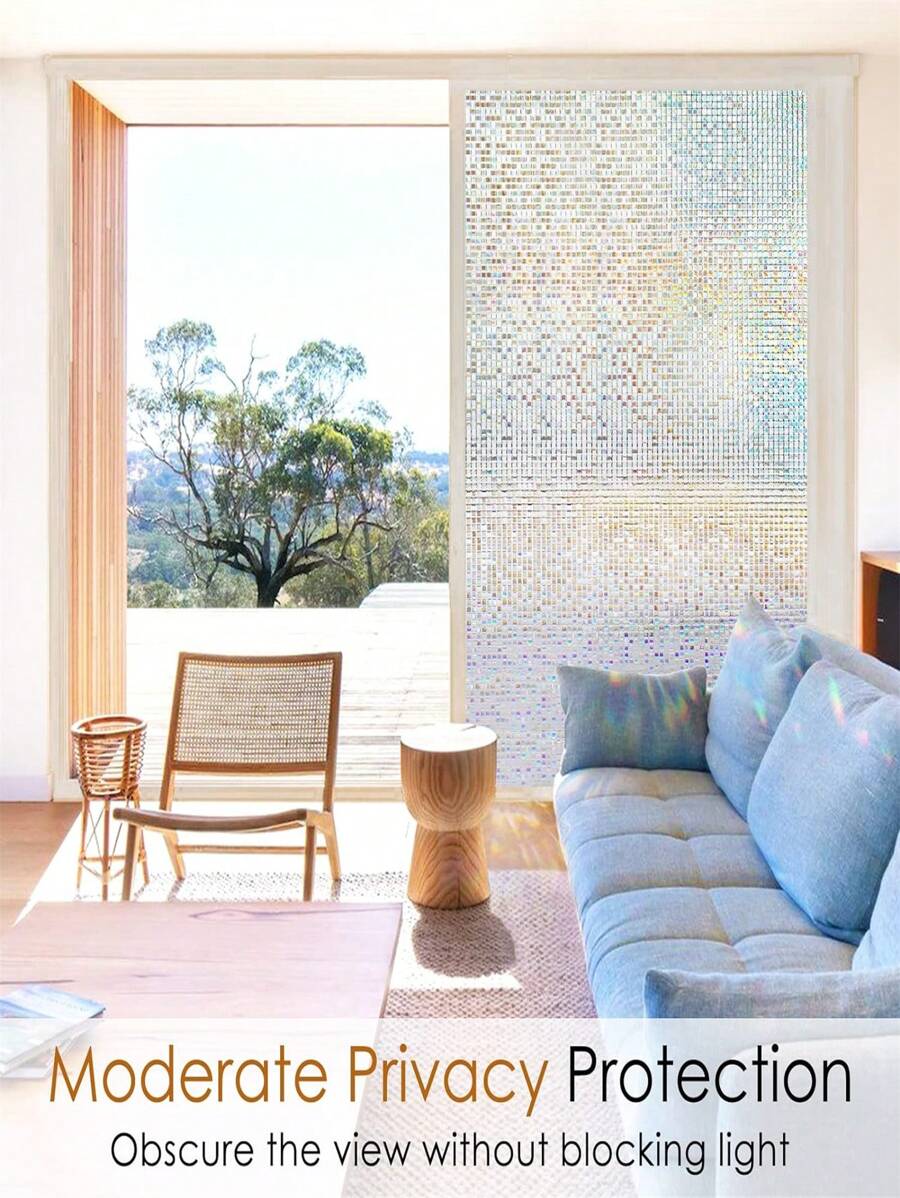 Window Privacy Film Stained Glass Window Film, Mosaic Static Cling ...