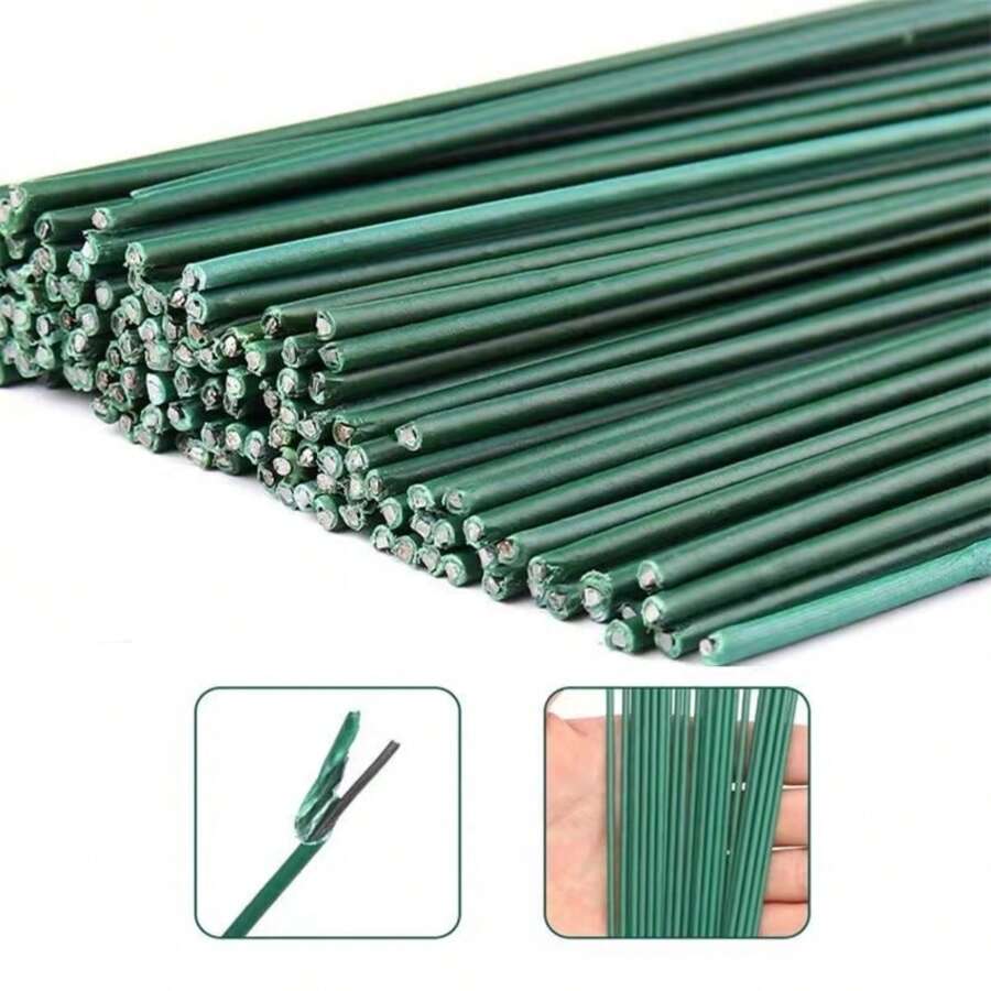 DUWEN 20pcs 30/40cm Green Flower Stem Sticks DIY Floral Material ...