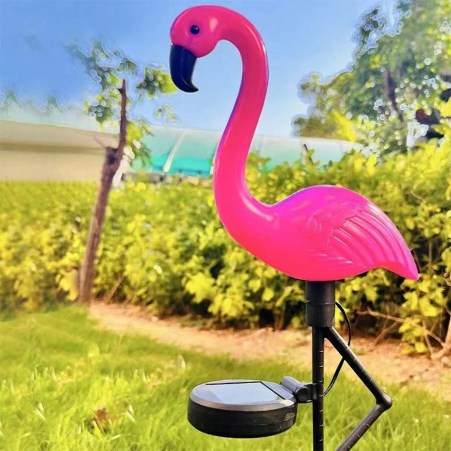 Solar Flamingo Lawn Light For Park, Villa, Swimming Pool Landscape ...