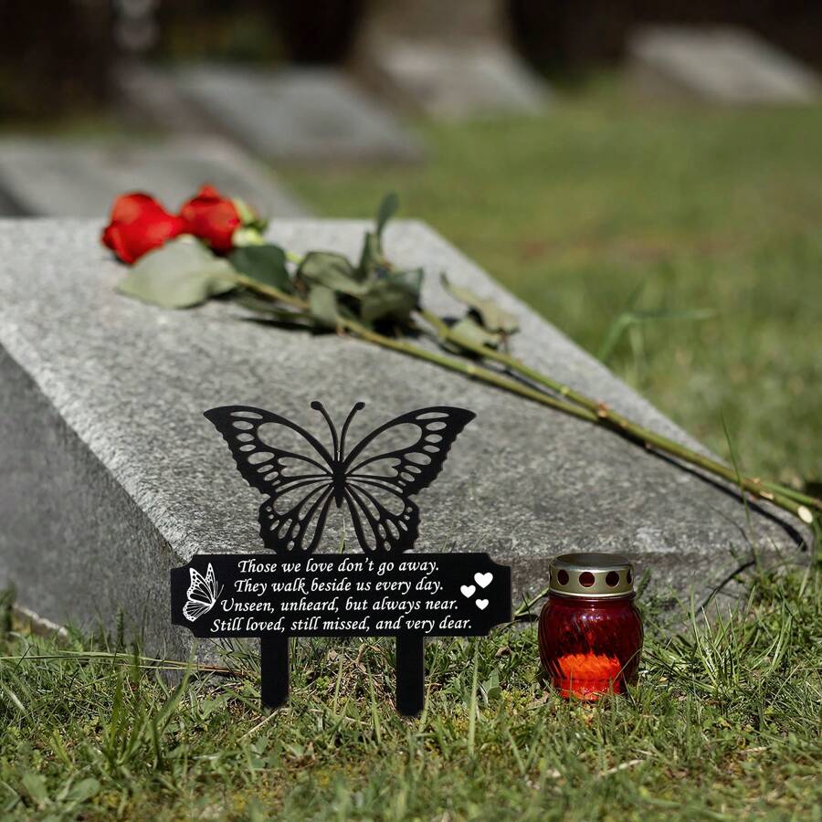 Easy Install Grave Memorial Weatherproof Grave Marker - Heart Shaped ...