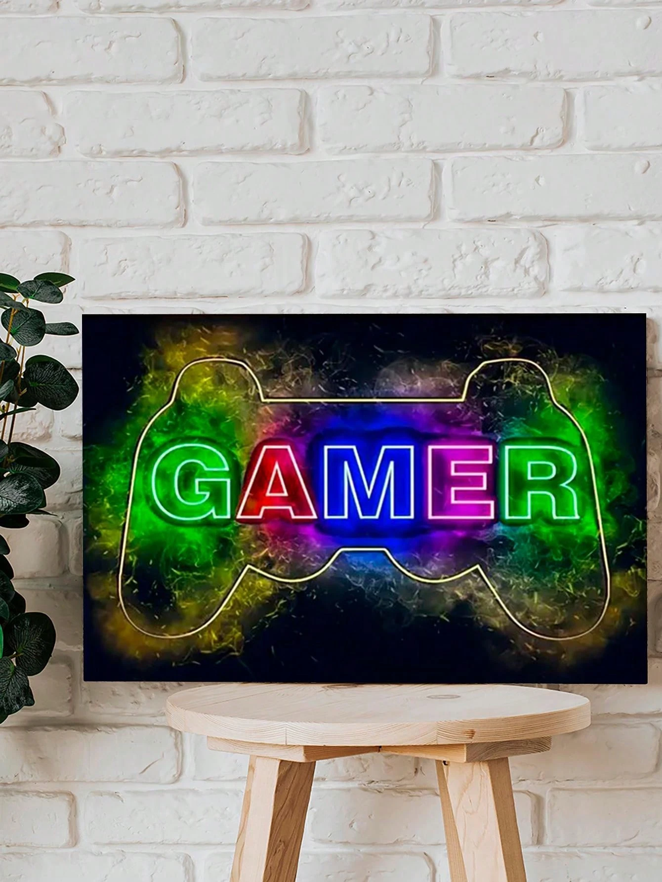 1 stuk Houten Kaders Schilderen , Muur Canvas Schilderen , Spelen Kunst ...