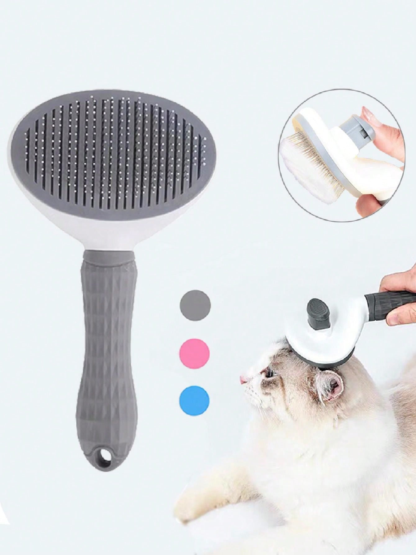 Cat Brush, Self Cleaning Slicker Brushes For Shedding And Removes Loose ...