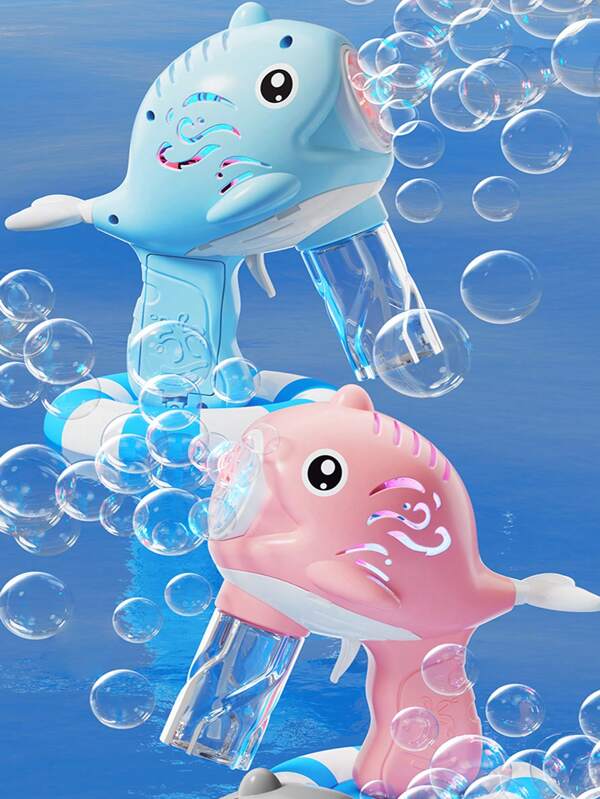 Electric Dolphin Bubble Gun, Automatic & No Leaking 10 Bubble Holes ...