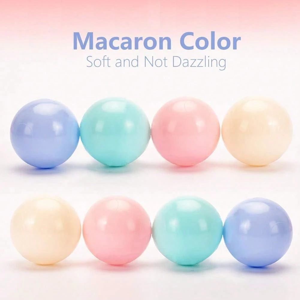 100pcs 5.5cm/2.15inches Ball Pit Balls Thicken Soft Plastic Crush Proof ...