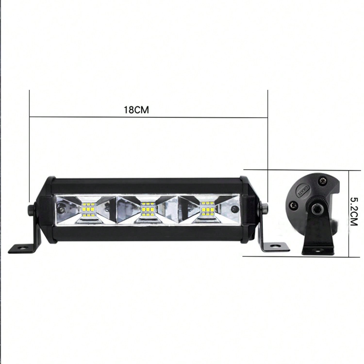 2 Pieces Car LED Work Light 7 Inch Small Trinocular Style 9LED 27W 12 ...