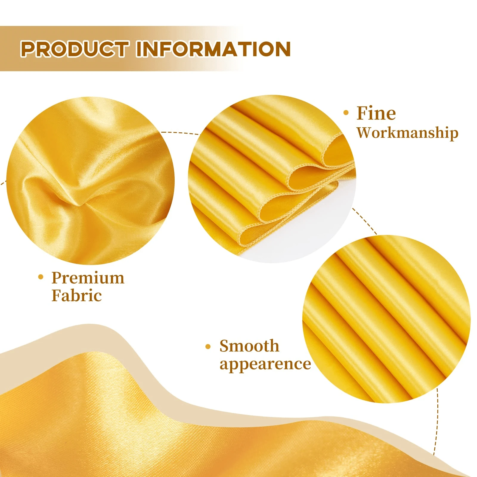12 Packs Satin Table Runners 12 X 108 Inch Long Smooth Fabric Table ...