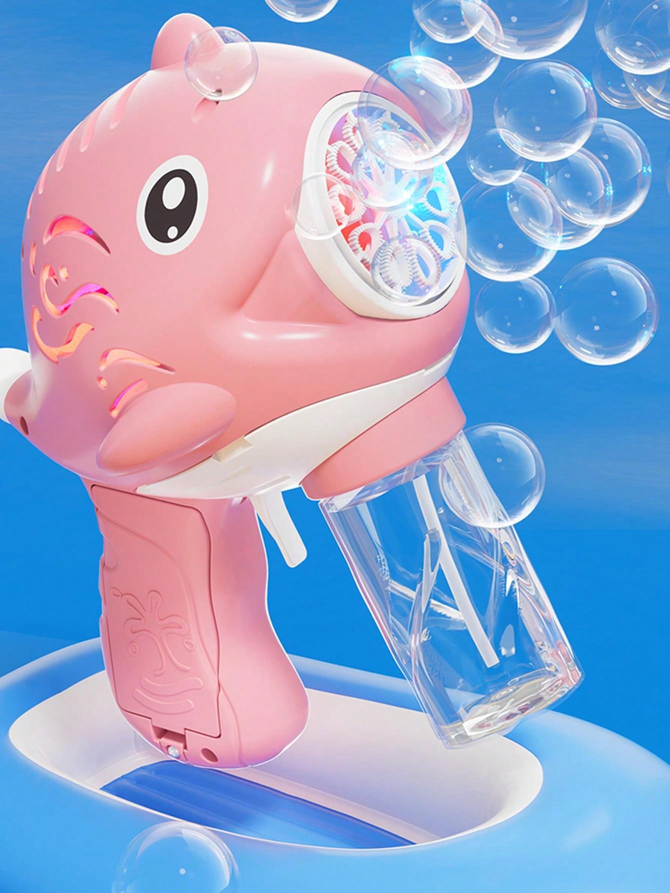 Automatic Dolphin Bubble Gun With 10 Nozzle Design, No-Leakage, One ...