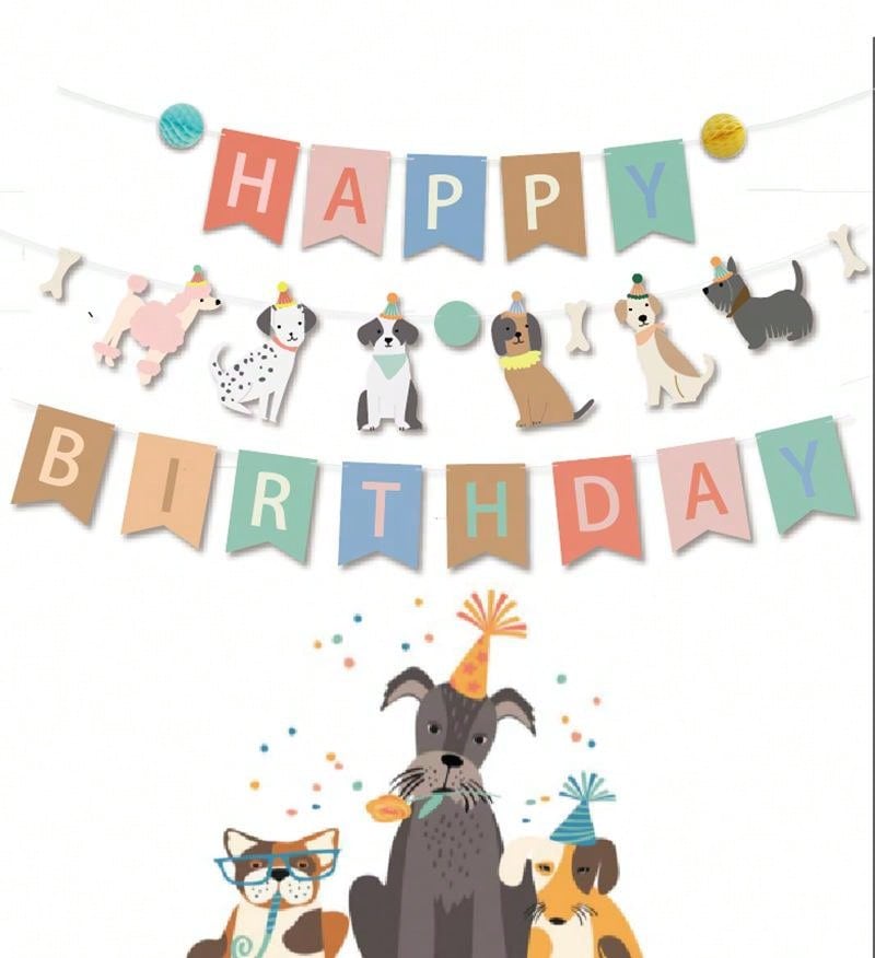 Dog Theme Party Decor - Dog Birthday Party Supplies - Dog Birthday ...