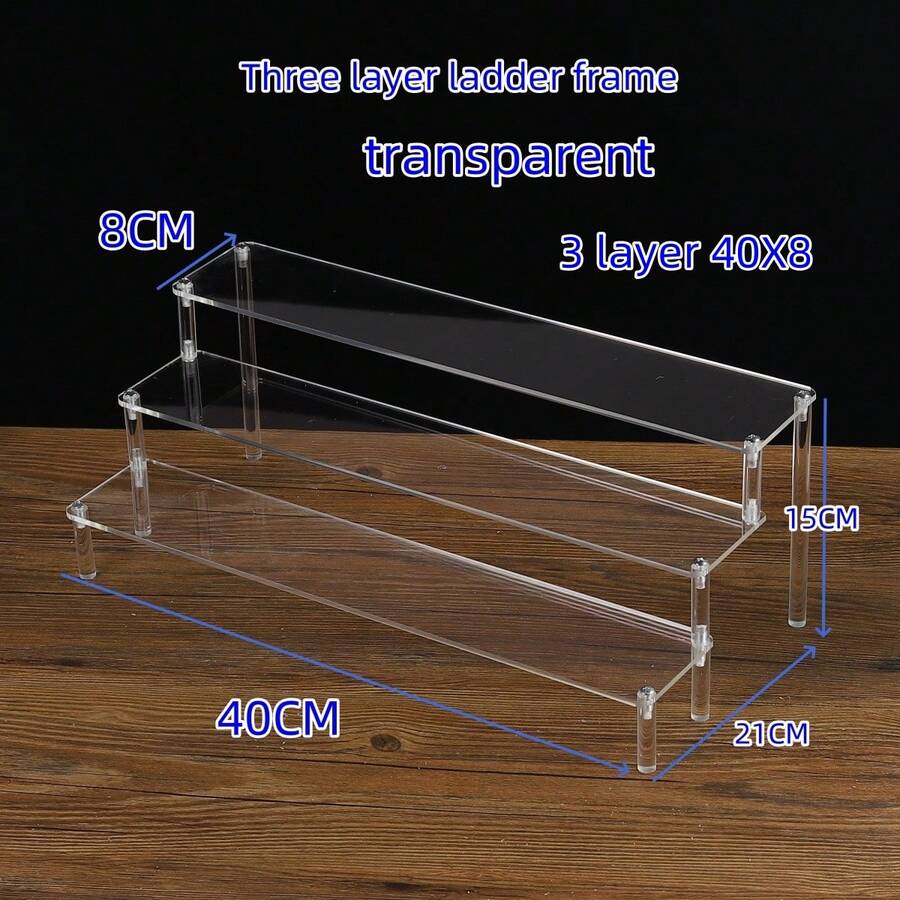 3-layer Clear Acrylic Disassembly Style Display Stand, Keepsake Storage ...