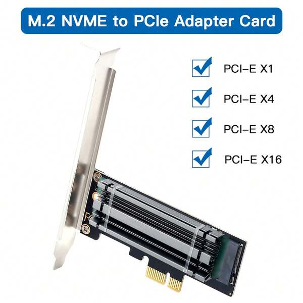 FENVi M.2 NVMe Adapter NVME SSD To PCIe X1 Conversion Adapter With Gray ...
