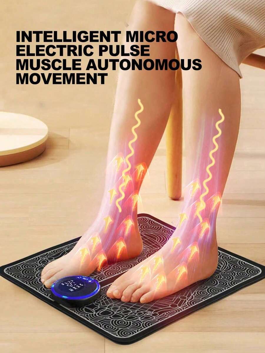 Foot Massager Foot Therapy Machine EMS Foot Massage Pad Pulse Fully ...