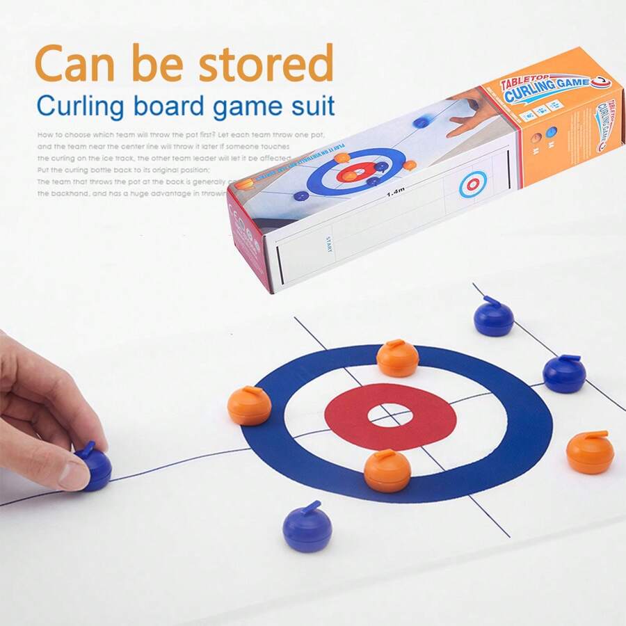 8-Ball Tabletop Curling Game And Family Fun Board Game, 2024 Holiday ...