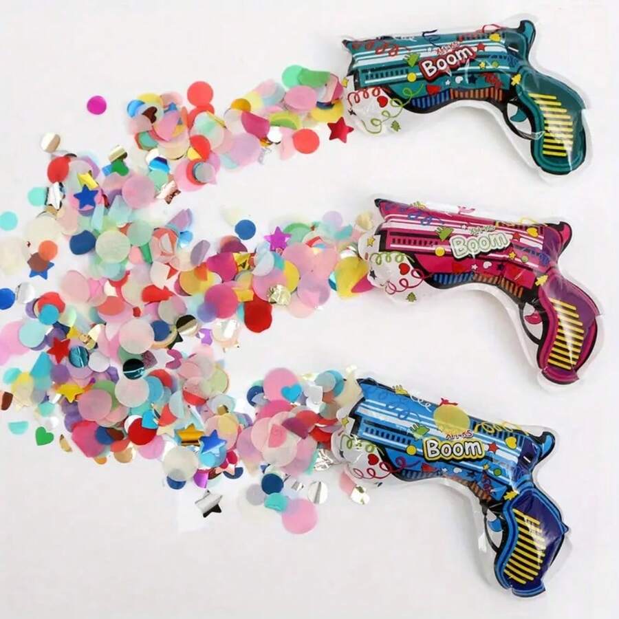 3pcs Random Color Inflatable Fireworks Pistol - Festival Atmosphere ...