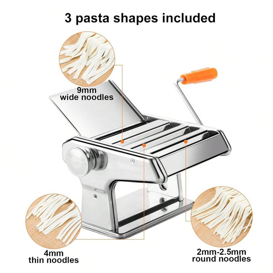 Pasta Maker, Pasta Machine With 8 Adjustable Thickness Settings, Pasta ...