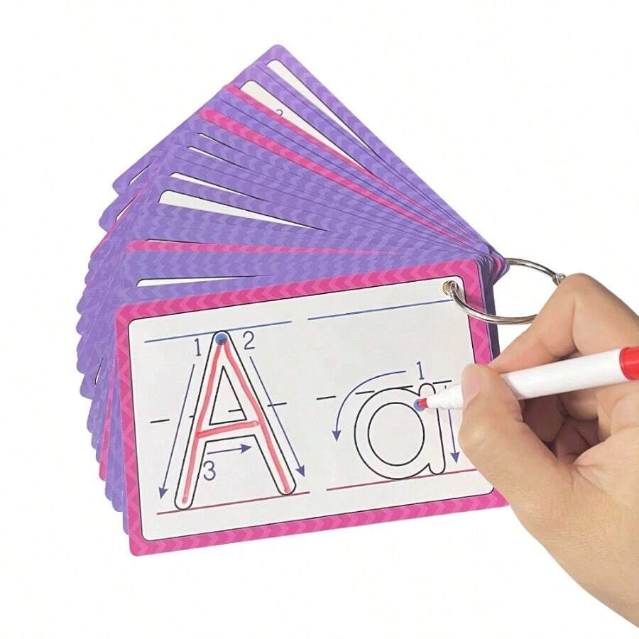 Juguete Montessori ABC Alfabeto aprendiendo a Leer y Escribir Tarjetas ...