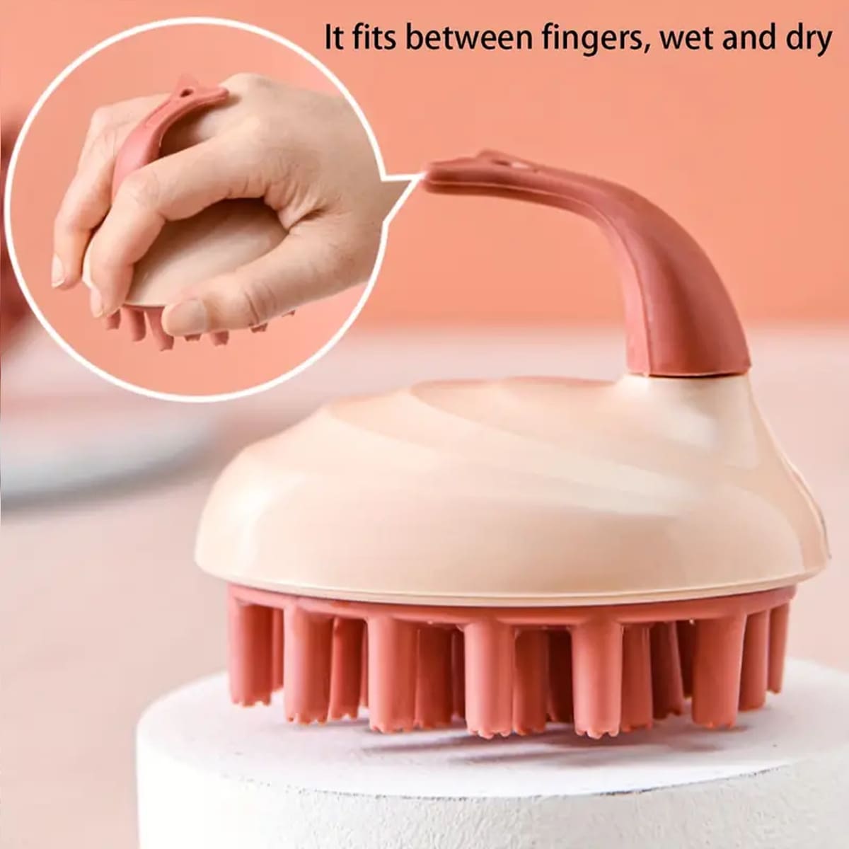 1pc Silicone shampoo brush Household hair cleaning shampoo magic dry ...