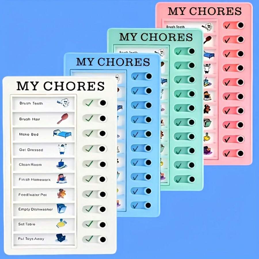 Self-Discipline Punch Card For Children, To Develop Good Habits And ...