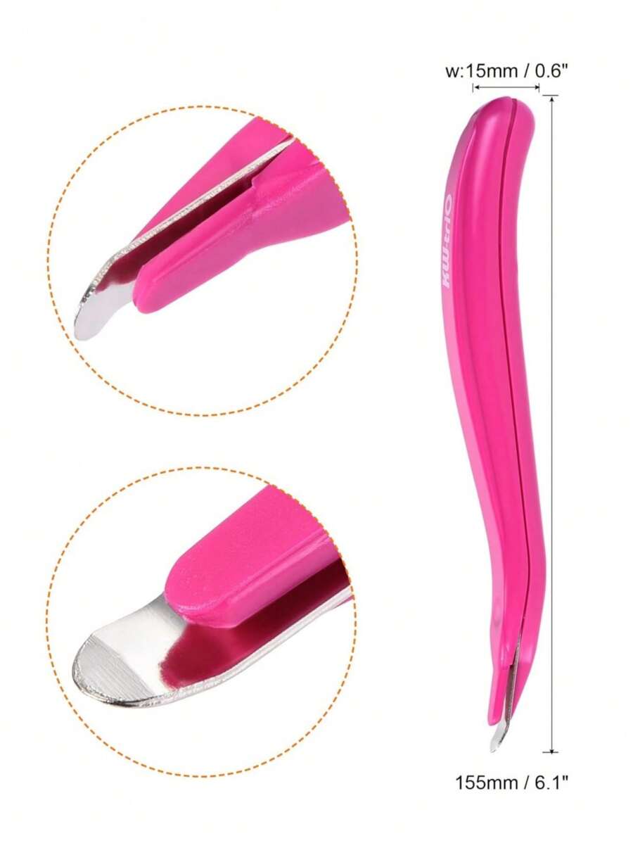 1pc Flat Staple Remover Push Style Portable Magnetic Staples Removal ...