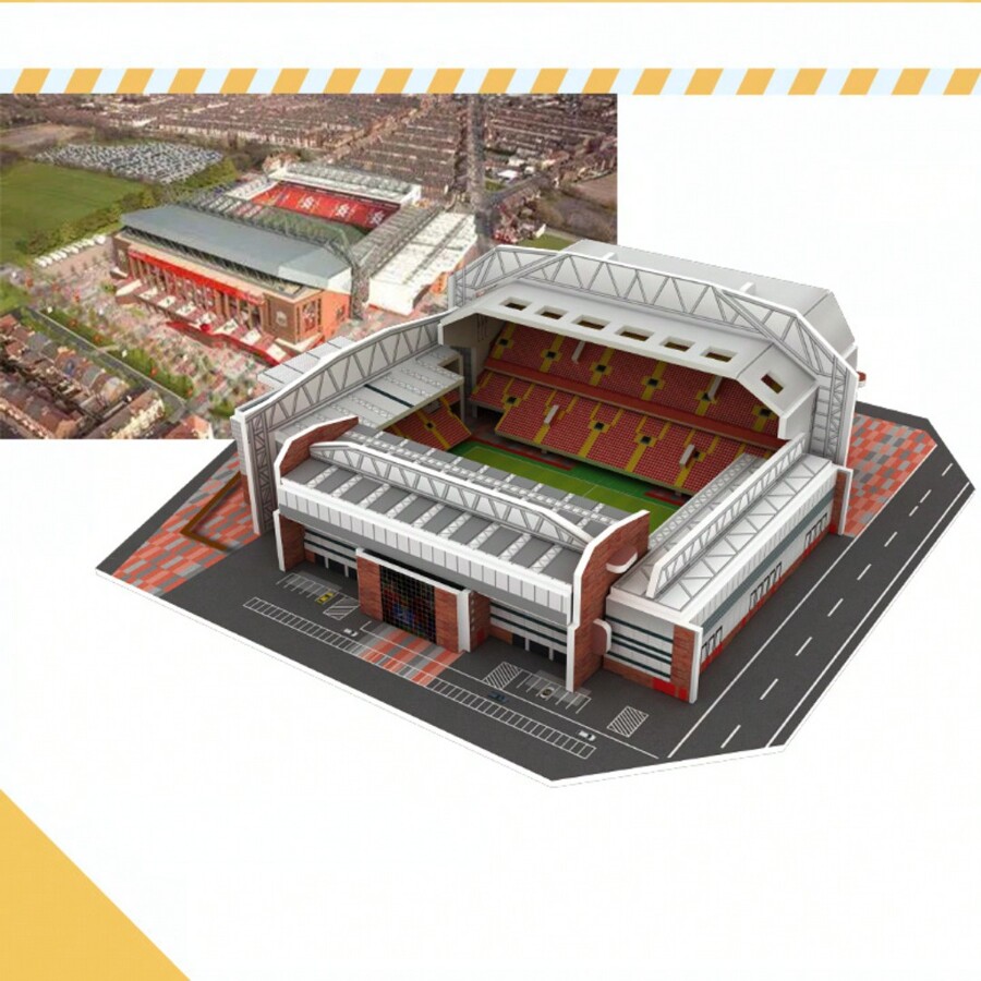 3D Football Field Paper Jigsaw Puzzle Stadium Building Model Gift For ...
