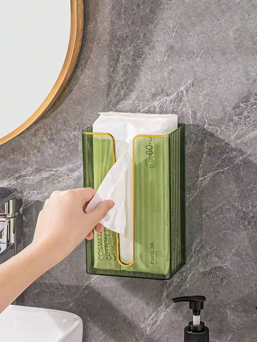 1pc Acrylic Tissue Box, Luxury & Wall Mounted Tissue Dispenser ...