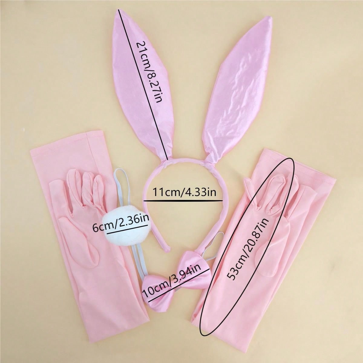 Ensemble Daccessoires De Cosplay 5 Pièces Avec Bandeau Oreilles De