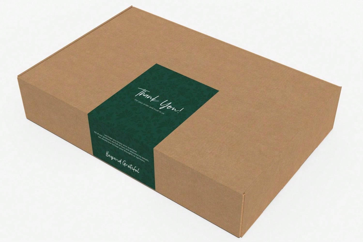 50 Pcs/Pack Green Rectangular Sealing Stickers Gift Packaging Box ...