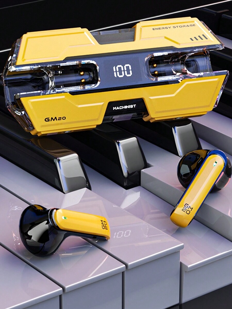 True Wireless 5.3 Wireless Headset Gaming Headset Sports Headset,Mecha ...