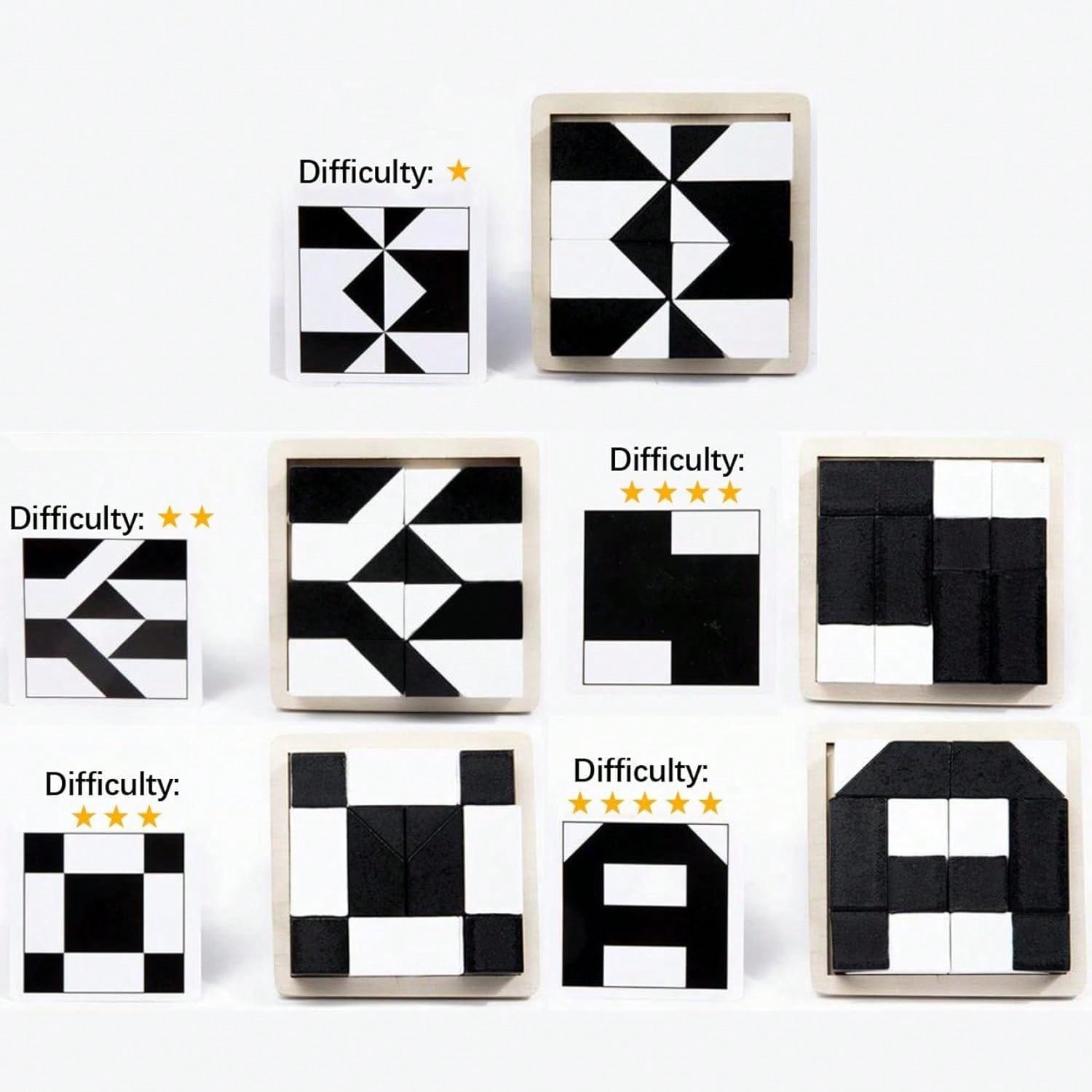 Wooden Hidden Block Puzzle Early Education Wooden Blocks Puzzle ...