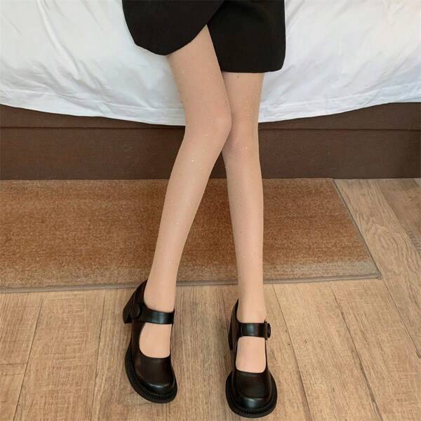 New Sexy Girls' Lingerie Fishnet Stockings With Rhinestones And Open ...