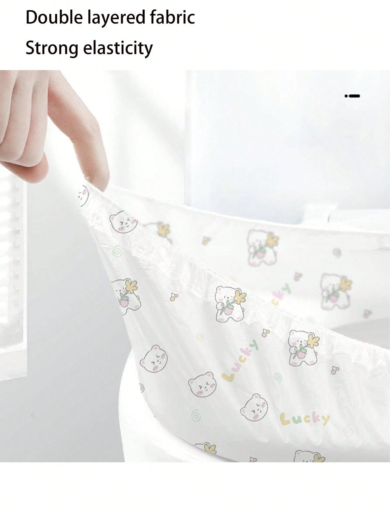 10pcs Disposable Double Layer Mixed Pattern Toilet Seat Cover ...