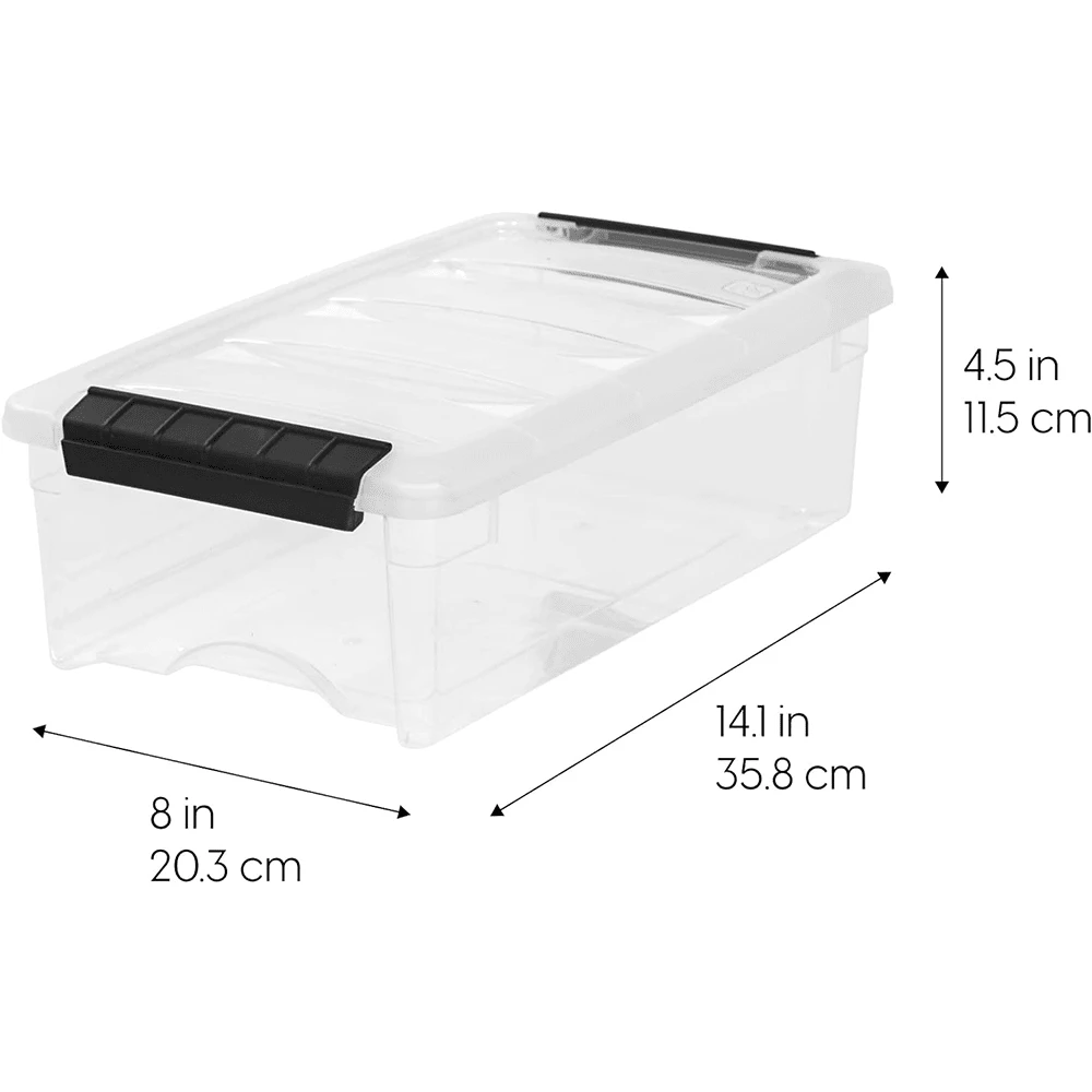 10 Pack Plastic Storage Container Bin, Clear | SHEIN USA
