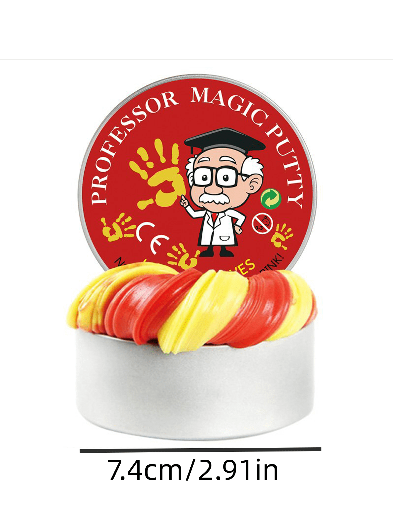 Color-Changing Liquid Glass Putty, Translucent Bouncing Putty, Crystal ...