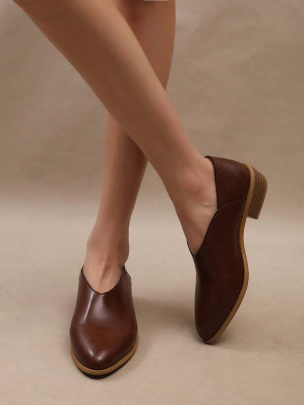 Women'S Pointed Toe Work Shoes, Comfortable, Anti-Slip, Low Heel ...