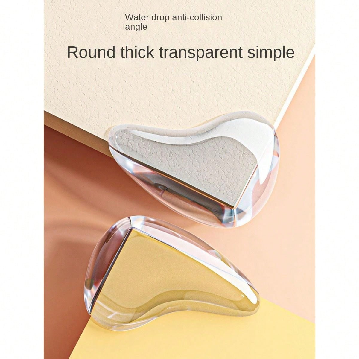 1pc New Transparent Water Drop Shaped Anti-Collision Angle, Furniture ...