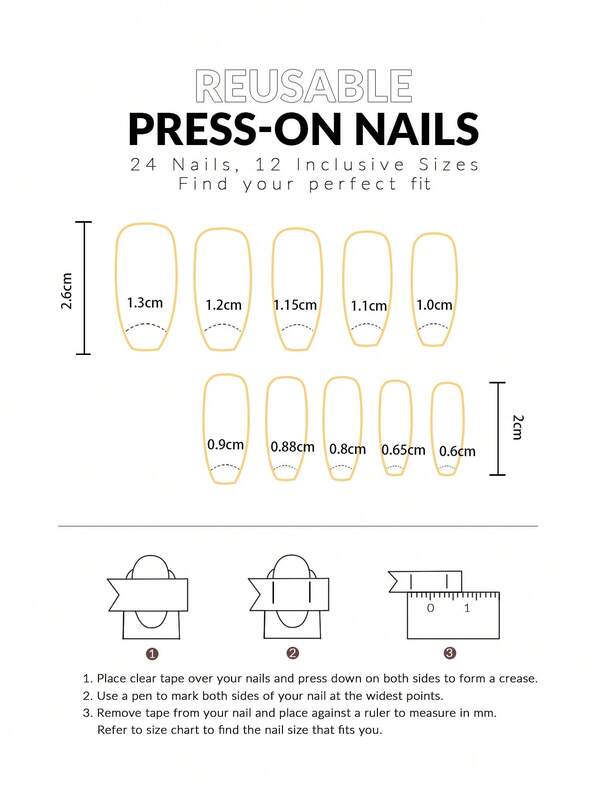 24pcs Long Coffin-Shaped Simplicity French Edge Handcrafted Rhinestone ...