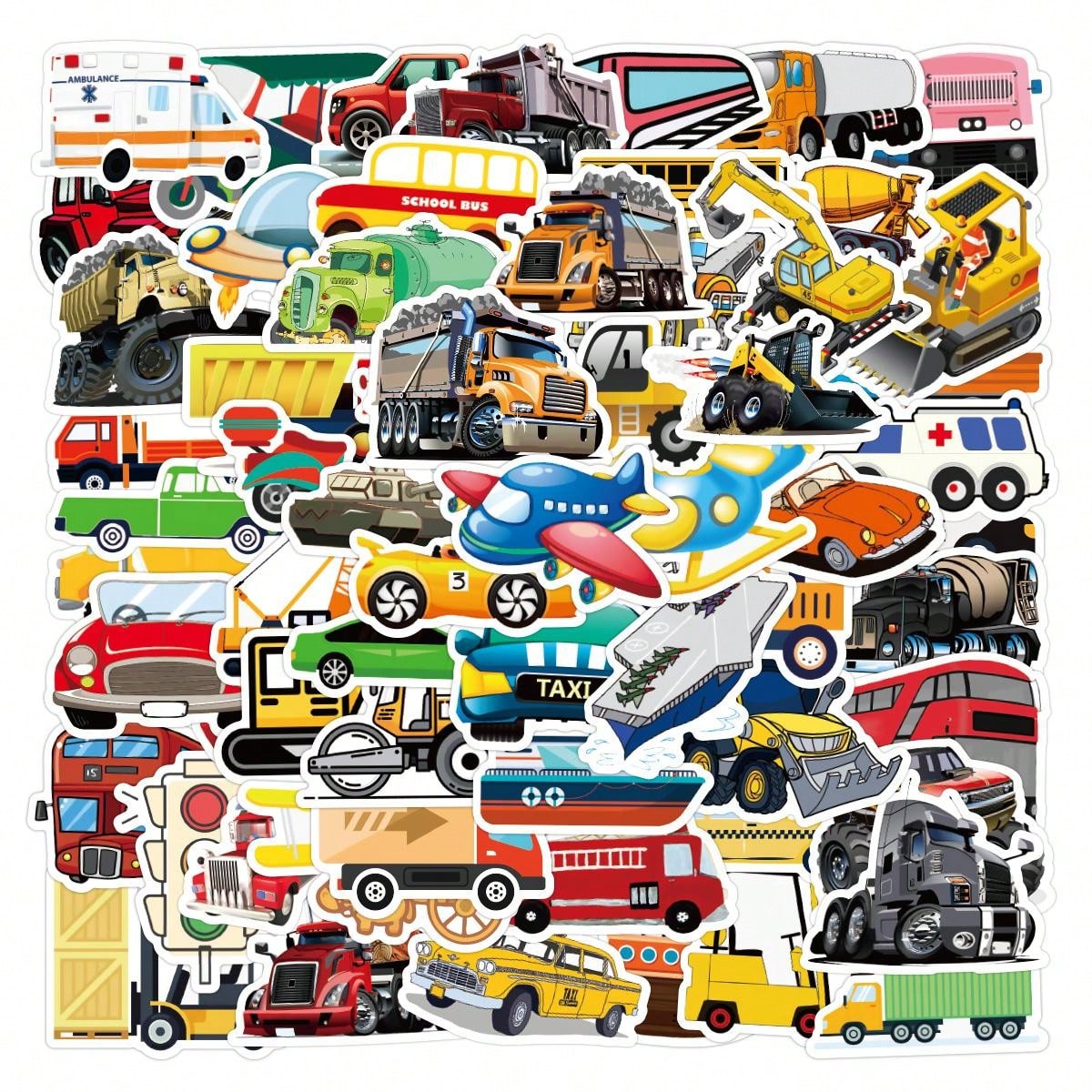 Transportation Vehicle Truck Stickers |100Pcs Vehicle Truck Stickers ...