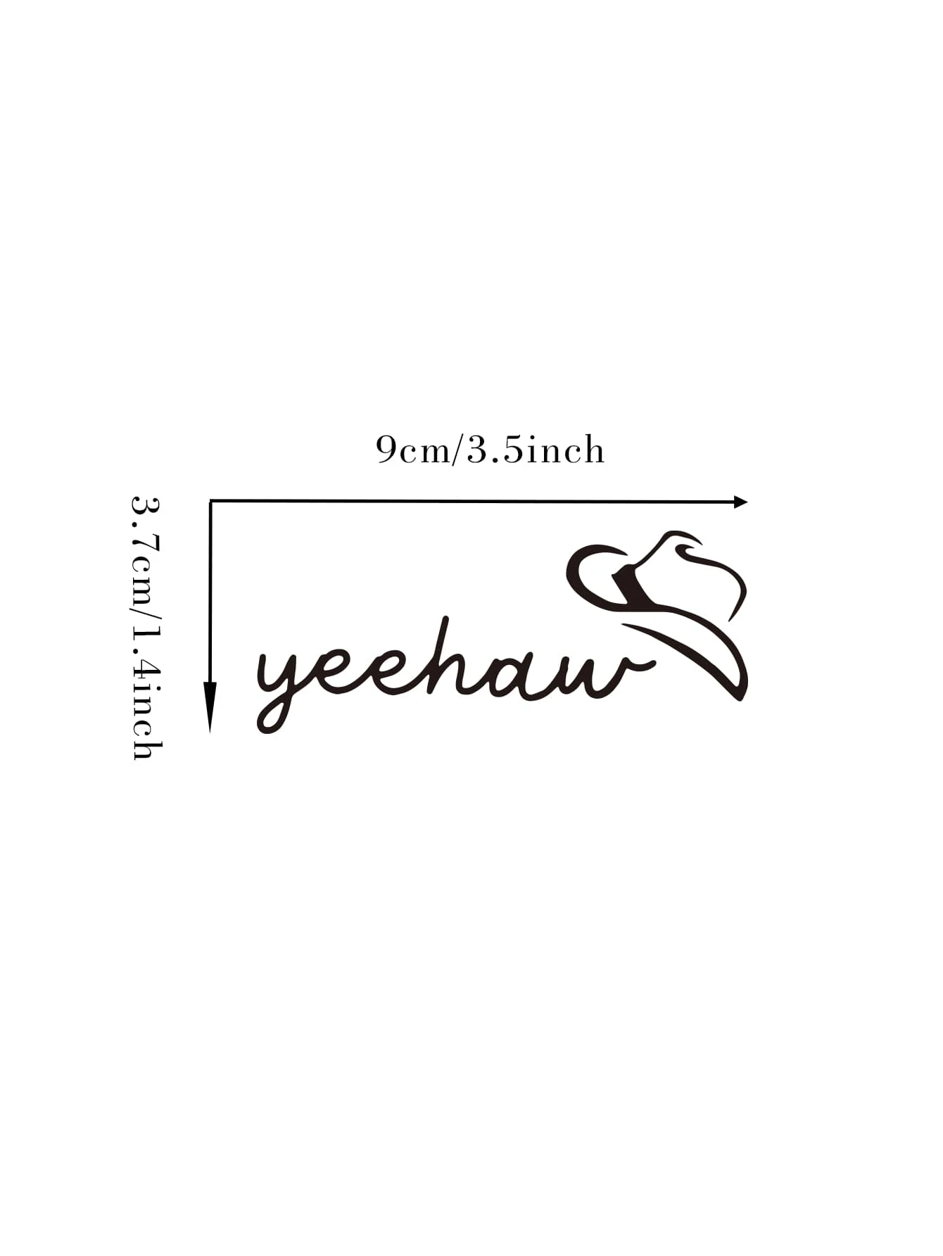 YeeHaw MINI Car Sticker|Car Decal|Rearview Car Sticker|Trendy Car ...